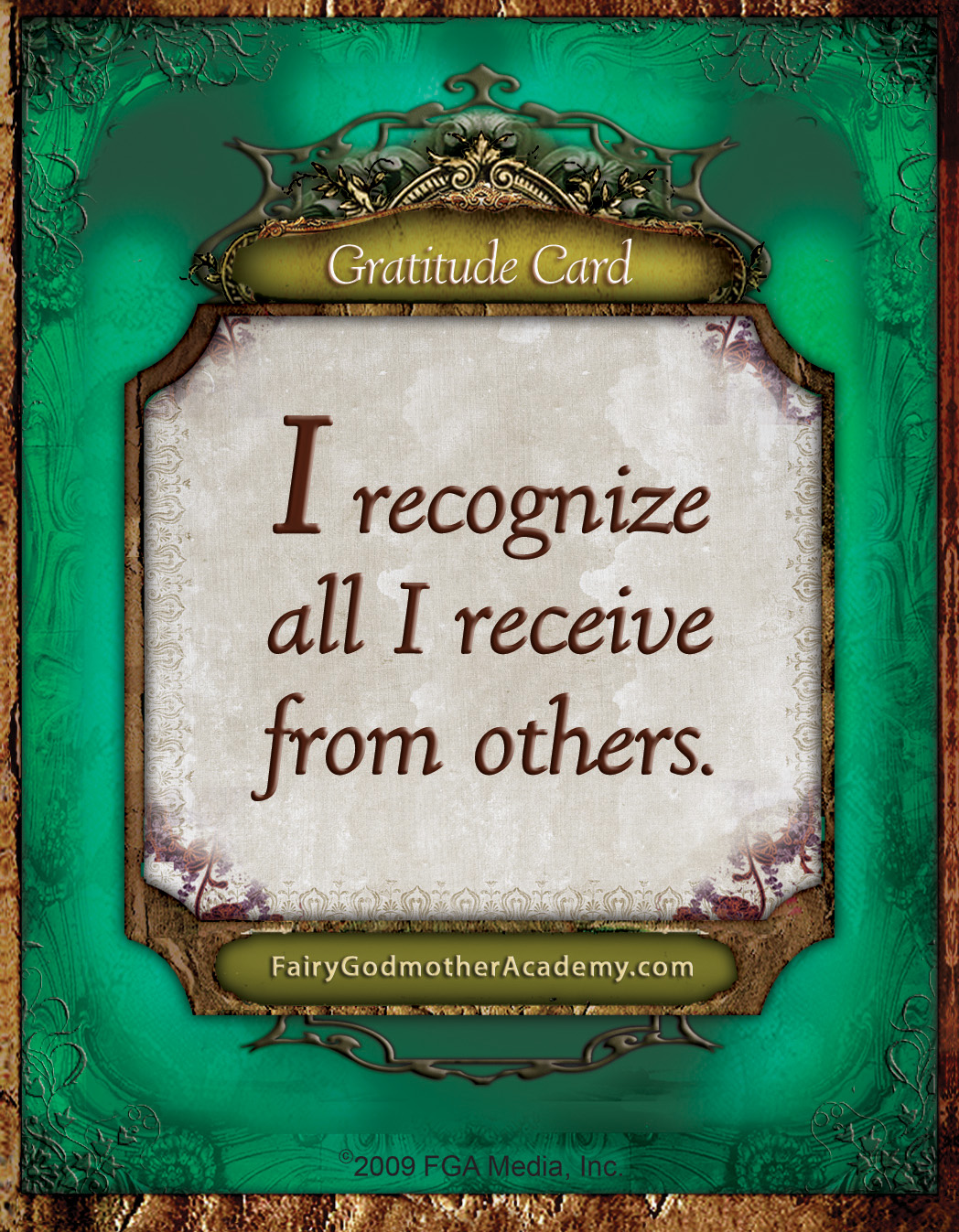 Gratitude Card Fairy Godmother Academy